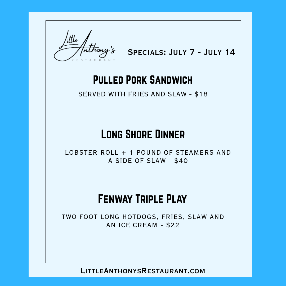 Menu – Little Anthony's Restaurant